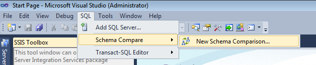 SSDT as a Database Schema Compare Tool - RADACAD