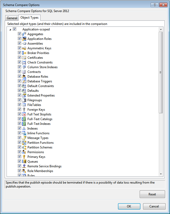SSDT as a Database Schema Compare Tool - RADACAD