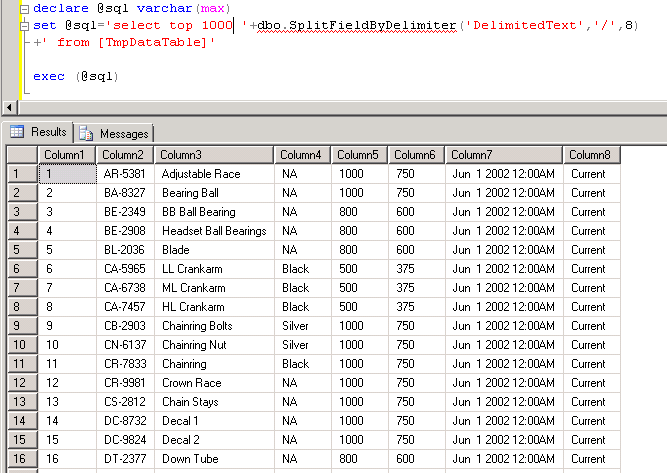 T-SQL Split Function : Split Field By a Delimiter - RADACAD