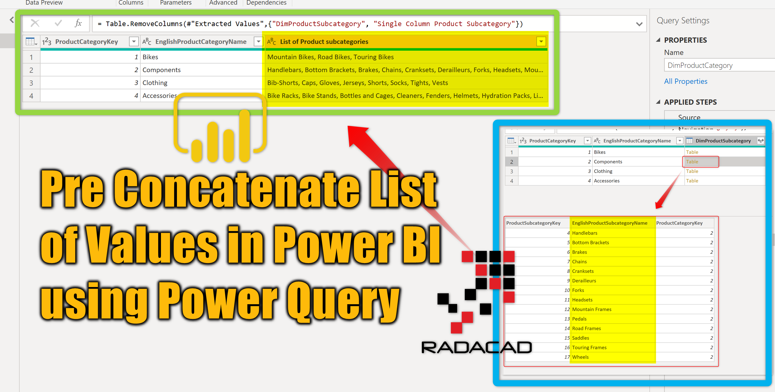 Pre Concatenate List Of Values In Power BI Using Power Query LaptrinhX News