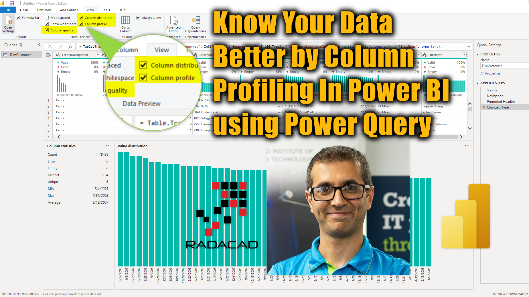 Know Your Data Better By Column Profiling In Power BI Using Power Query 