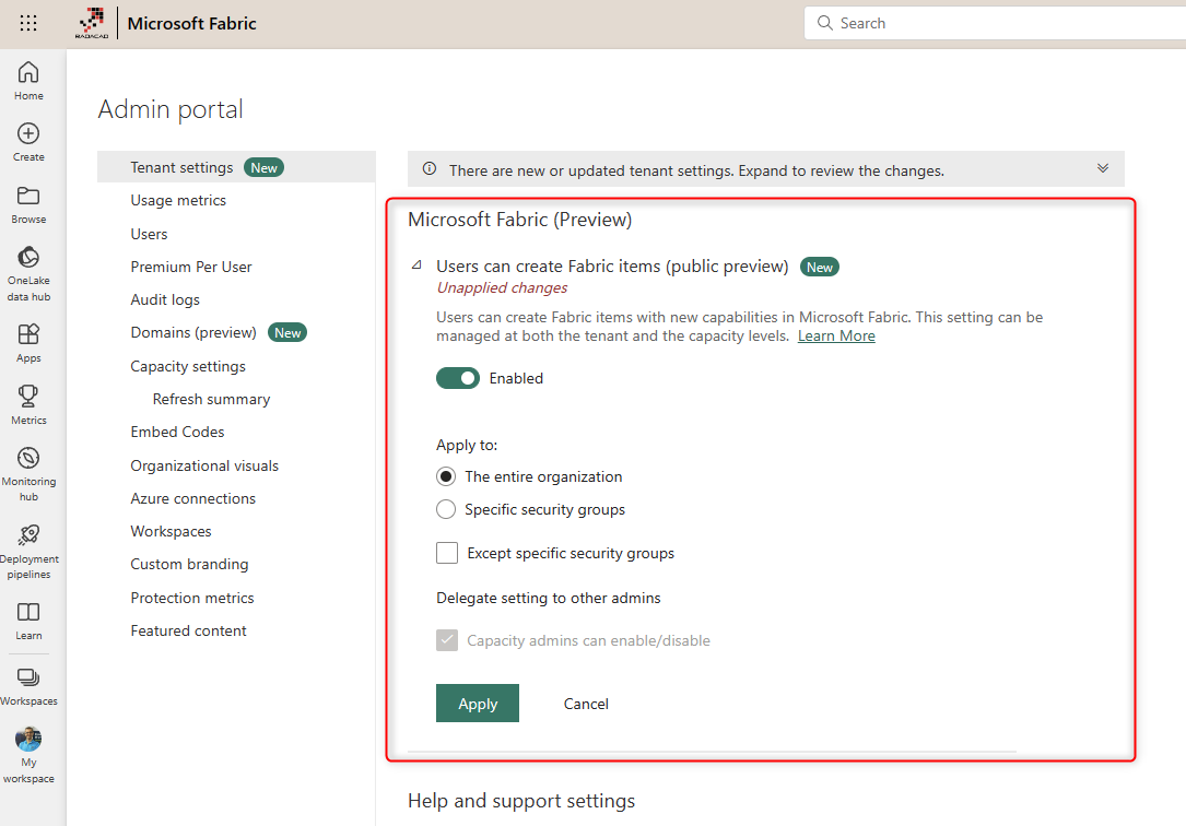 Enabling Microsoft Fabric In Your Tenant Radacad
